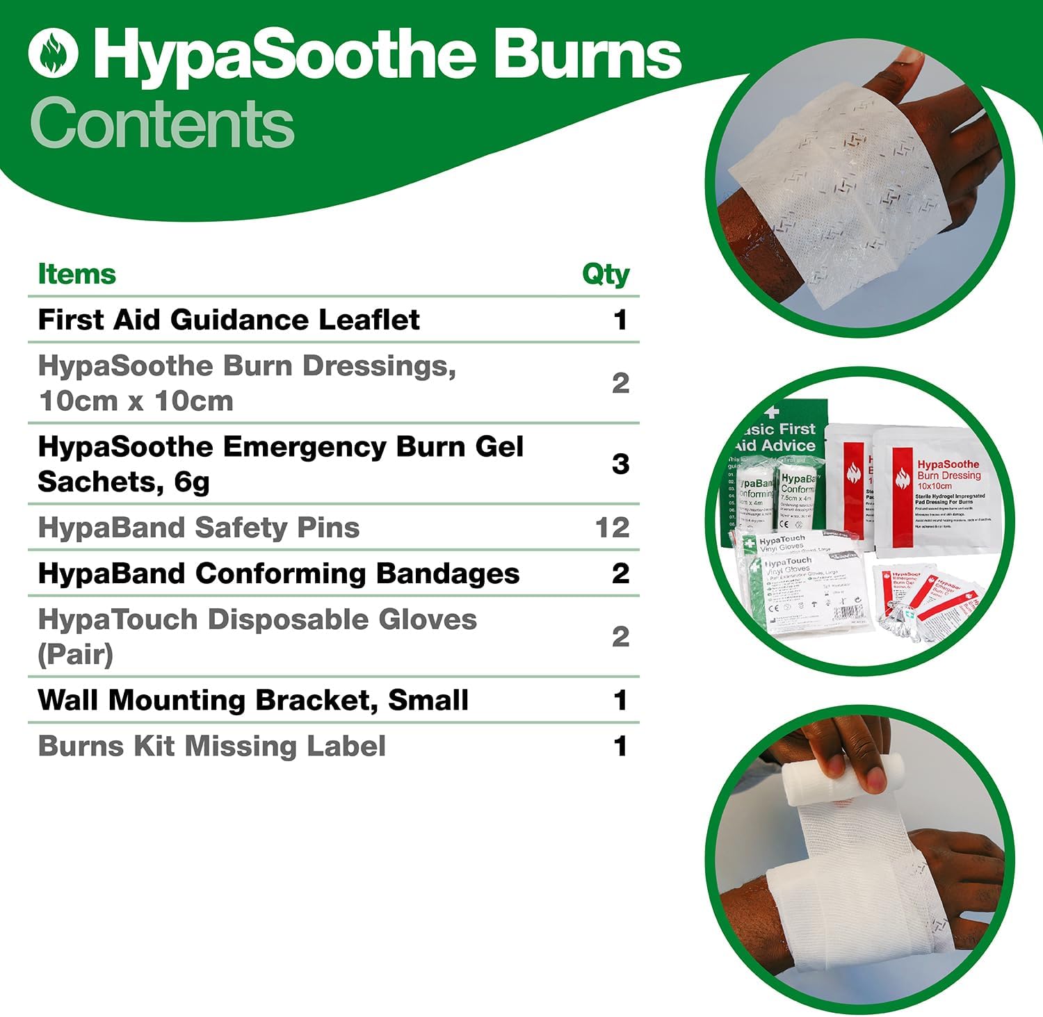 Safety First Aid Group Evolution Plus HypaSoothe Emergency Burns First ...